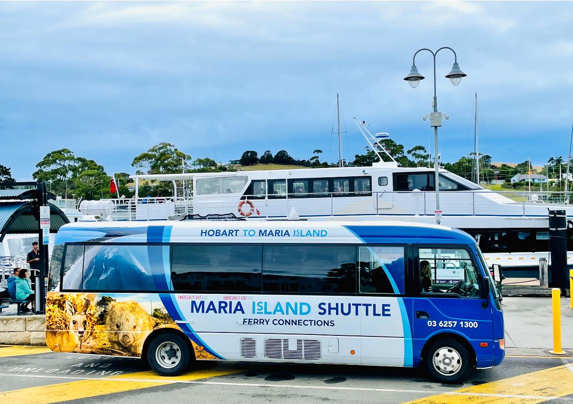 Convenient Shuttle Bus from Hobart to Triabunna